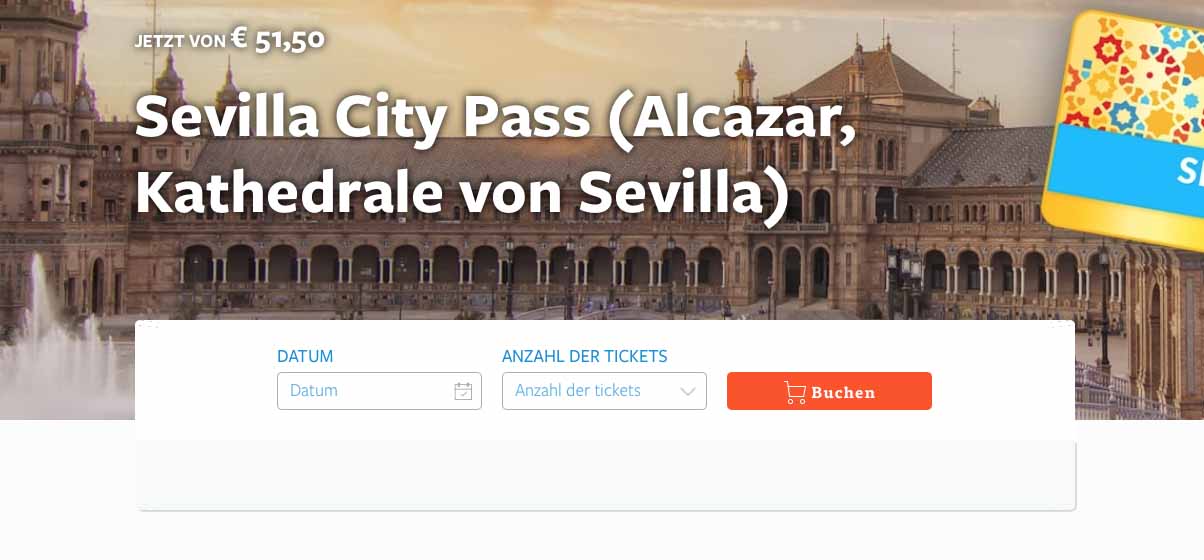 Rabattkarten in Sevilla- Sevilla City Pass